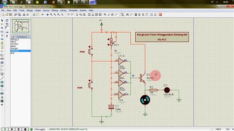 Cara Membuat Rangkaian Timer Dengan Gerbang Logika Not Di Proteus 43