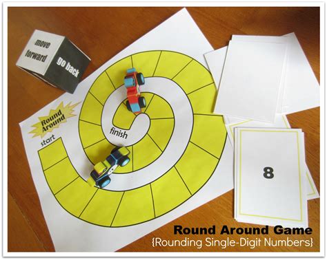 Relentlessly Fun Deceptively Educational Rounding Single Digits Board Game