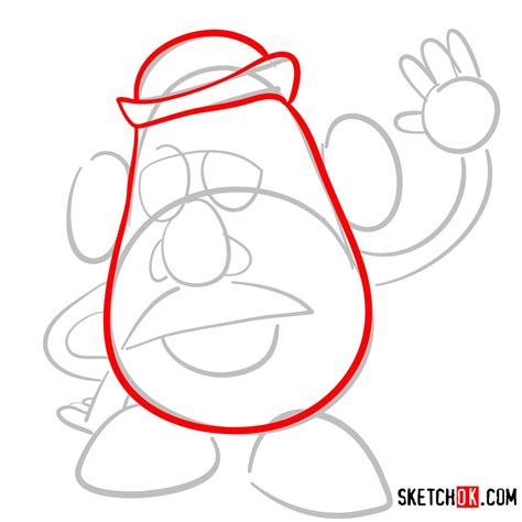 How To Draw Mr Potato Head A Grumpy Potato From Toy Story