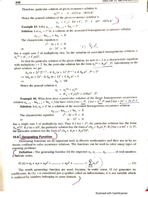 Generating Function Pdf