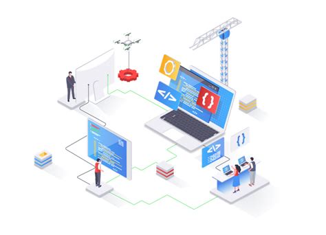 Best Premium Full Stack Software Development Engineering Programming Illustration Download In