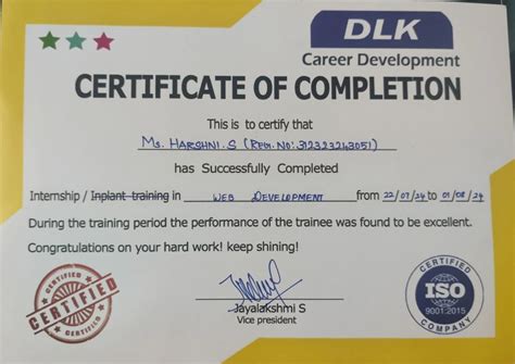 harshni kannan on linkedin internship webdevelopment