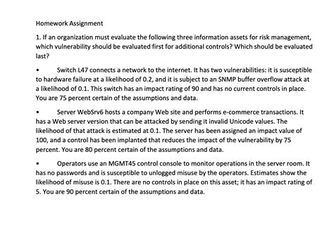 Solved Homework Assignment 1 If An Organization Must