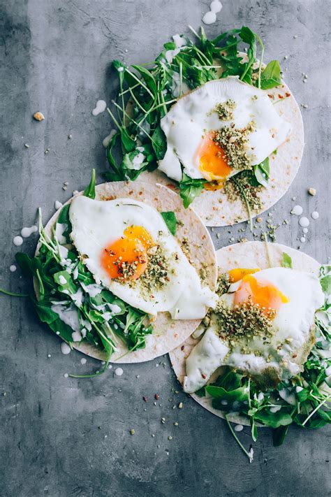 Fried Egg Breakfast Tacos With Dukka From Taco Taco Taco Hello Veggie