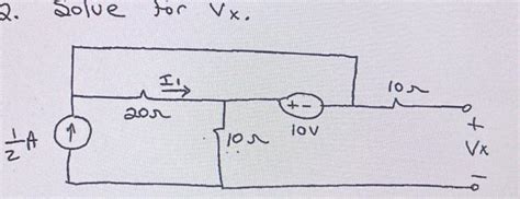 12 Solve For Vx Using The Branch Current Method