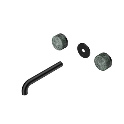 Nero Serenity Wall Basin Set Trim Kit 160185220mm Verde Alpi Handle