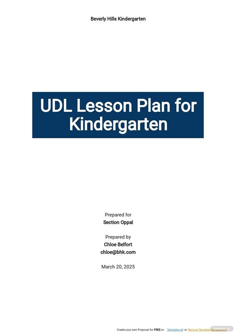 Udl Lesson Plan Template Printable And Enjoyable Learning