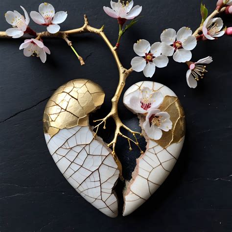 A Heart Repaired With Kintsugi By Hazelnutgarden On Deviantart
