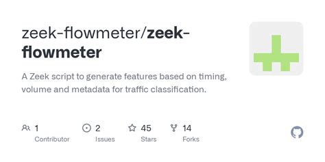 Github Zeek Flowmeter Zeek Flowmeter A Zeek Script To Generate Features Based On Timing