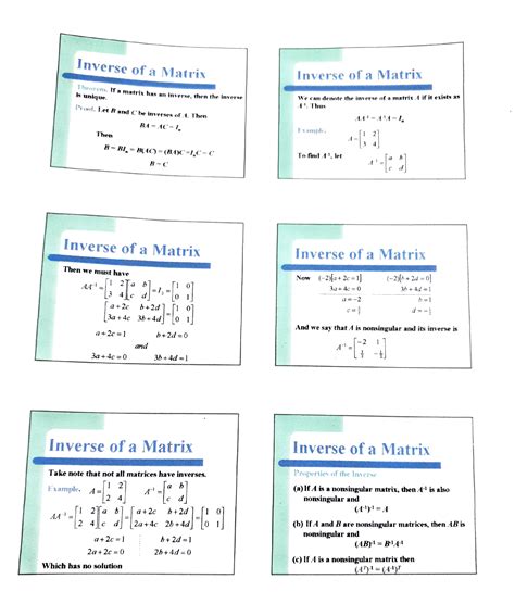 solution inverse of a matrix determinants cofactor expansion cramer s