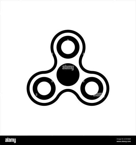 Fidget Spinner Hand Spinner Toy Icon Vector Art Illustration Stock Vector Image And Art Alamy