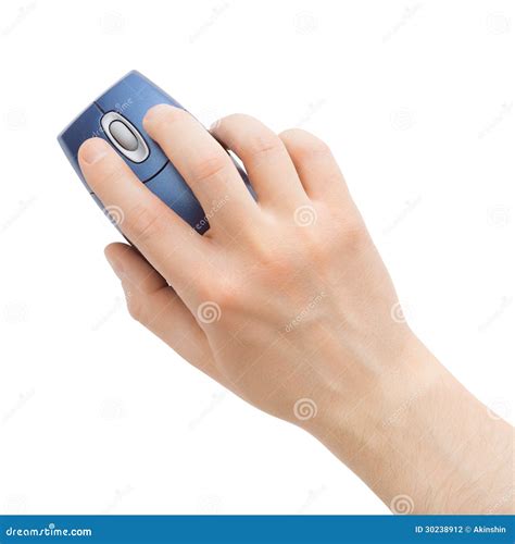 Computer Mouse In Hand Stock Photo Image Of Wheel Electronic 30238912