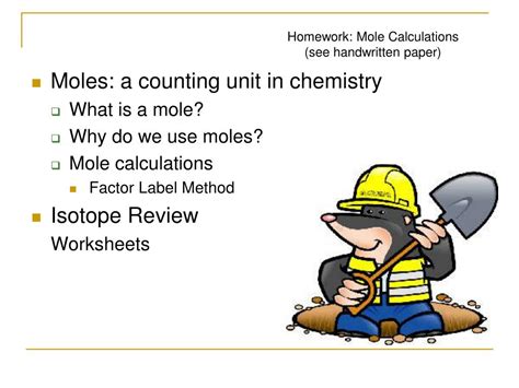 PPT Moles A Counting Unit In Chemistry What Is A Mole Why Do We