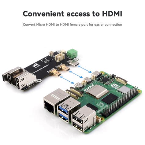 raspberry pi multi function expansion board hdmi dual 4k output with p