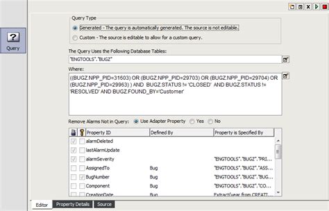 Netiq Documentation Operations Center 55 Data Integrator Guide Defining A Query February