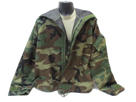 Woodland M81 Camo Military Jacket Jslist Top Mopp Suit Coat Chemical