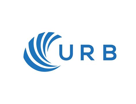 Urb Letter Logo Design On White Background Urb Creative Circle Letter