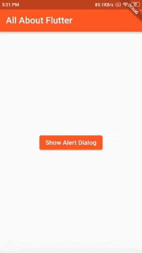 Flutter Alert Dialog Tutorial