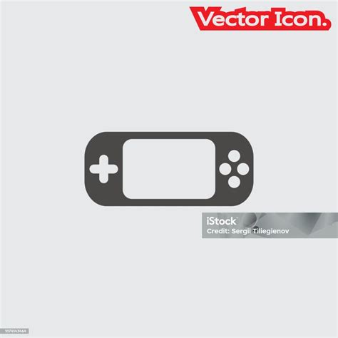 콘솔 컨트롤러 아이콘 고립 된 기호 및 응용 프로그램 웹 및 디지털 디자인에 대 한 평면 스타일 Brand Name Video