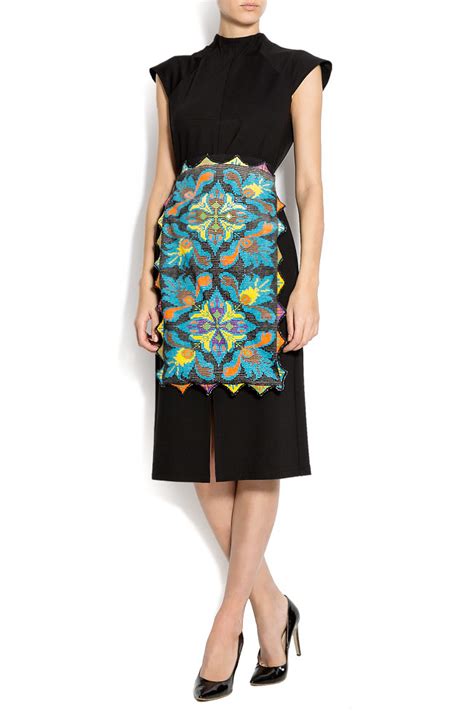 Izabela Mandoiu Rochie Midi Din Bumbac Brodata Manual We Love Couture