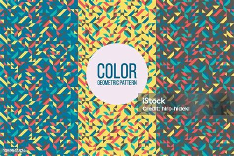 기하학적 스타일에서 레트로 추상 패턴입니다 기하학적 수치와 클래식 색상입니다 크리에이 티브 추상적인 배경입니다 디자인에 대한 스톡 벡터 아트 및 기타 이미지 Istock