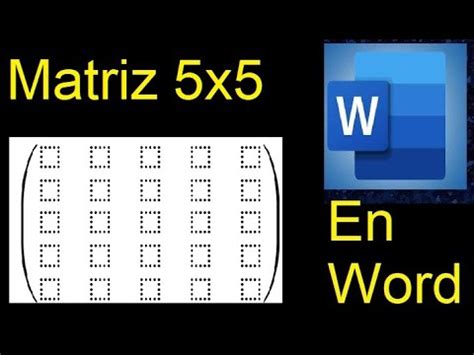 Insertar Matriz En Word Image To U