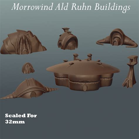 3d Printable Morrowind Terrain Elder Scrolls Terrain Redoran Ald Ruhn