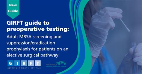 Guide To Preop Testing Mrsa Screening Website News Header Getting It Right First Time Girft