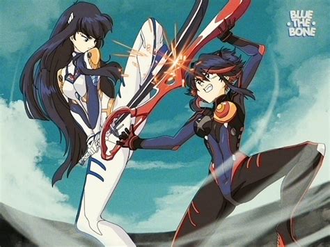 Matoi Ryuuko Senketsu Kiryuuin Satsuki And Junketsu Neon Genesis Evangelion And More