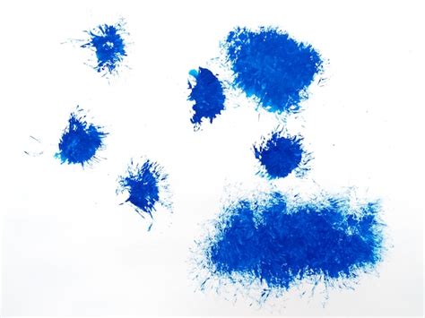 Premium Photo Blue Brush Spots