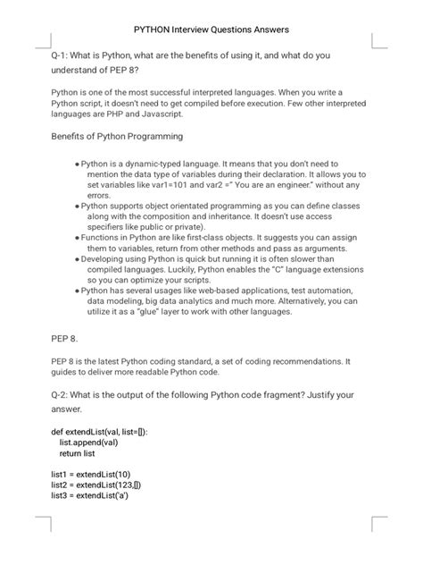 Python Programming Question And Answer Pdf Class Computer