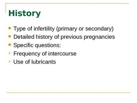 Objectives Introduction Etiology Of Infertility