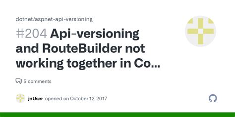 Api Versioning And Routebuilder Not Working Together In Core 20