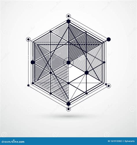 Isometric Monochrome Cube Pattern Stock Illustrations 900 Isometric