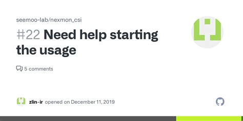 Need Help Starting The Usage · Issue 22 · Seemoo Labnexmoncsi · Github