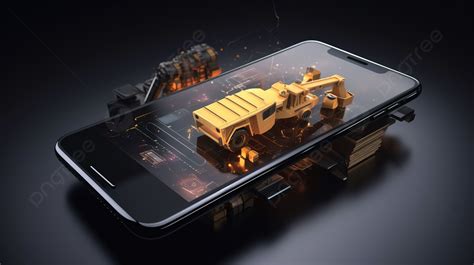 Concept Of Mobile App And Software Development In 3d Rendering