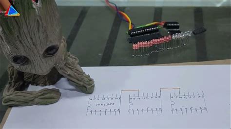 staircase lighting system using shift register no arduino no programming more than 20 step