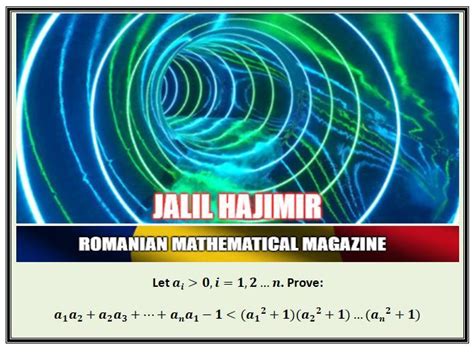 Romanian Mathematical Magazine Posted On Linkedin