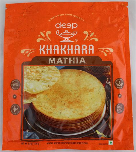 Deep Mathiya Khakhara Ypf5 6 3 Oz 100 Natural Ingredient Crispy Traditional Gujrati
