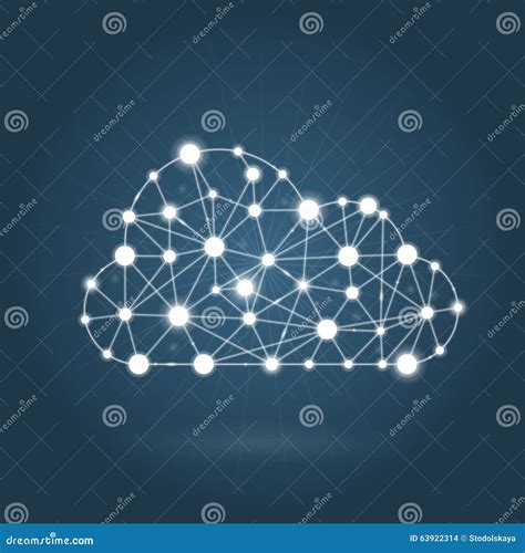 Cloud Computing Concept Internet Stock Vector Illustration Of