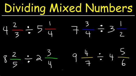 Mixed Number Division Worksheet Printable Calendars At A Glance