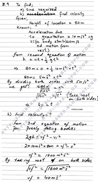 Physics Numerical Problems Solved Problem Number 9 Chapter3