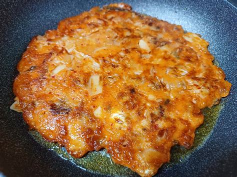 대패삼겹살김치전 레시피 고소한김치전 부치는법