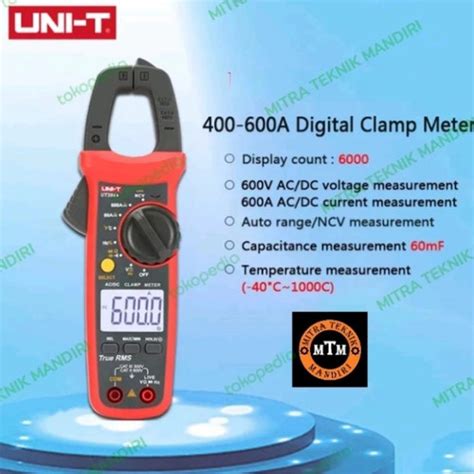 Jual Alat Ukur Digital Clamp Meter Ac Dc Tang Ampere Multimeter Unit T