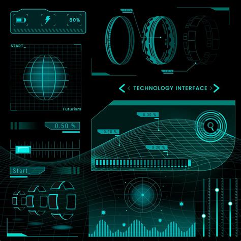 Technology Interface Template Design Elements Premium Vector Rawpixel