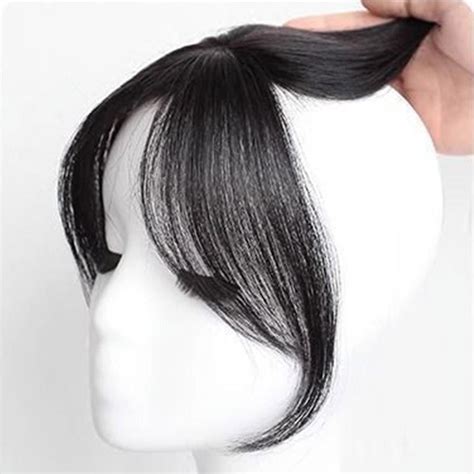 2 Natural Black [3d Eight Character Bangs] B Eight Character Bangs Wig Female 3d Top Thin