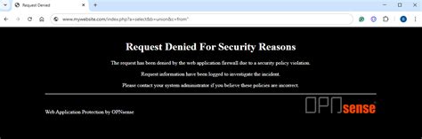 How To Configure Waf On Opnsense Using Nginx Naxsi