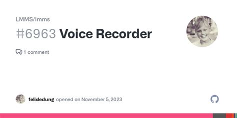 Voice Recorder · Issue 6963 · Lmms Lmms · Github
