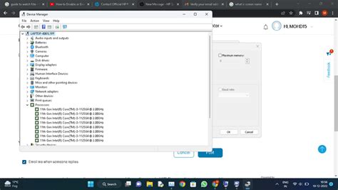 My Laptop Have 8 Cores But In Msconfig Advance Option I Hav Hp Support Community 8568987