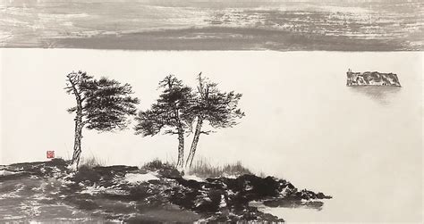 35년 만의 귀향···수묵화로 그린 ‘나의 고향 제주신문